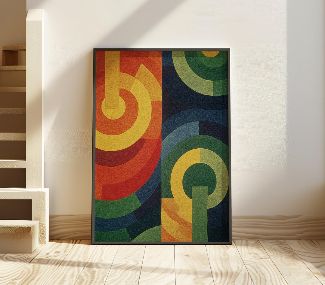 Sonia Delaunay-inspired Orphism Cubism Art Poster – Bold Vibrant ...
