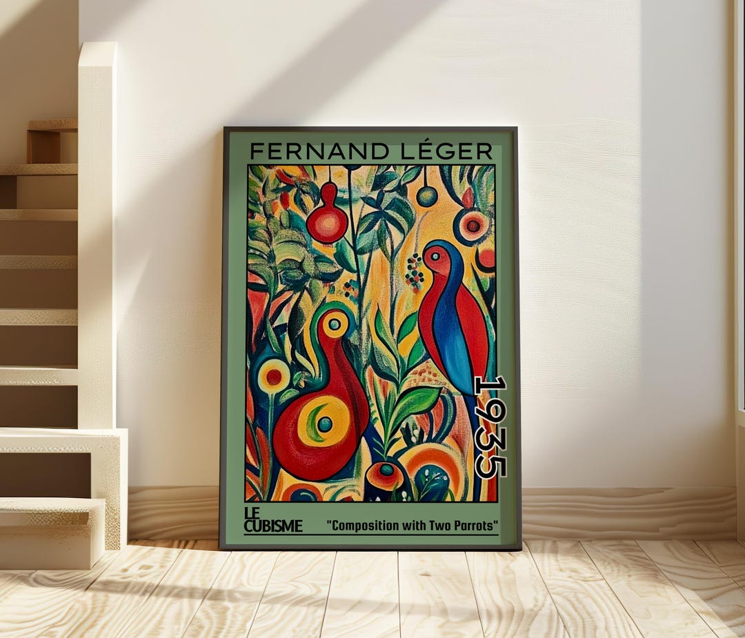 Composition With Two Parrots 1935 – Fernand Léger Print / Poster ...