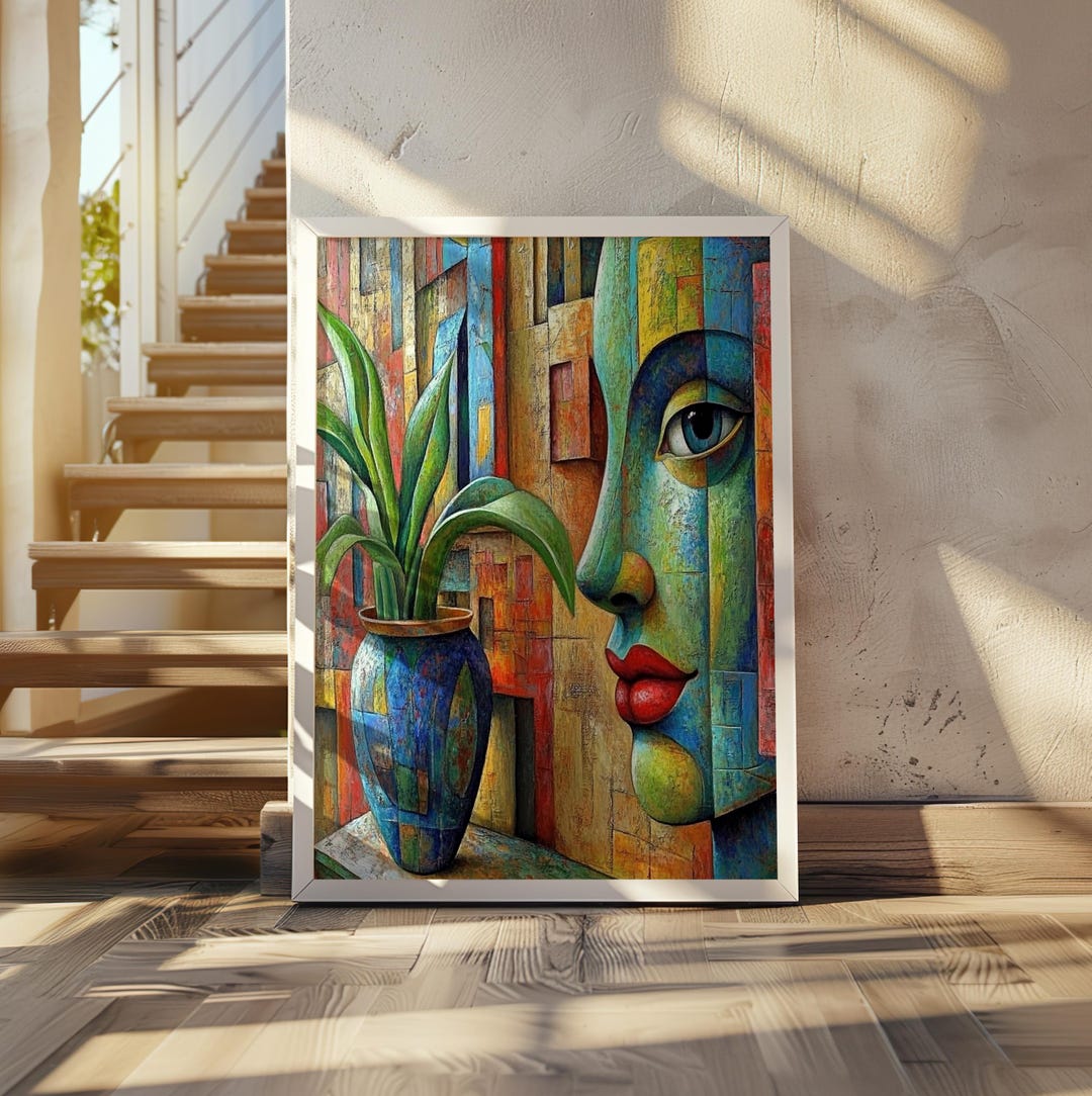 Alfredo Garcia Inspired Poster Cubism Art Print Abstract Geometric Art ...