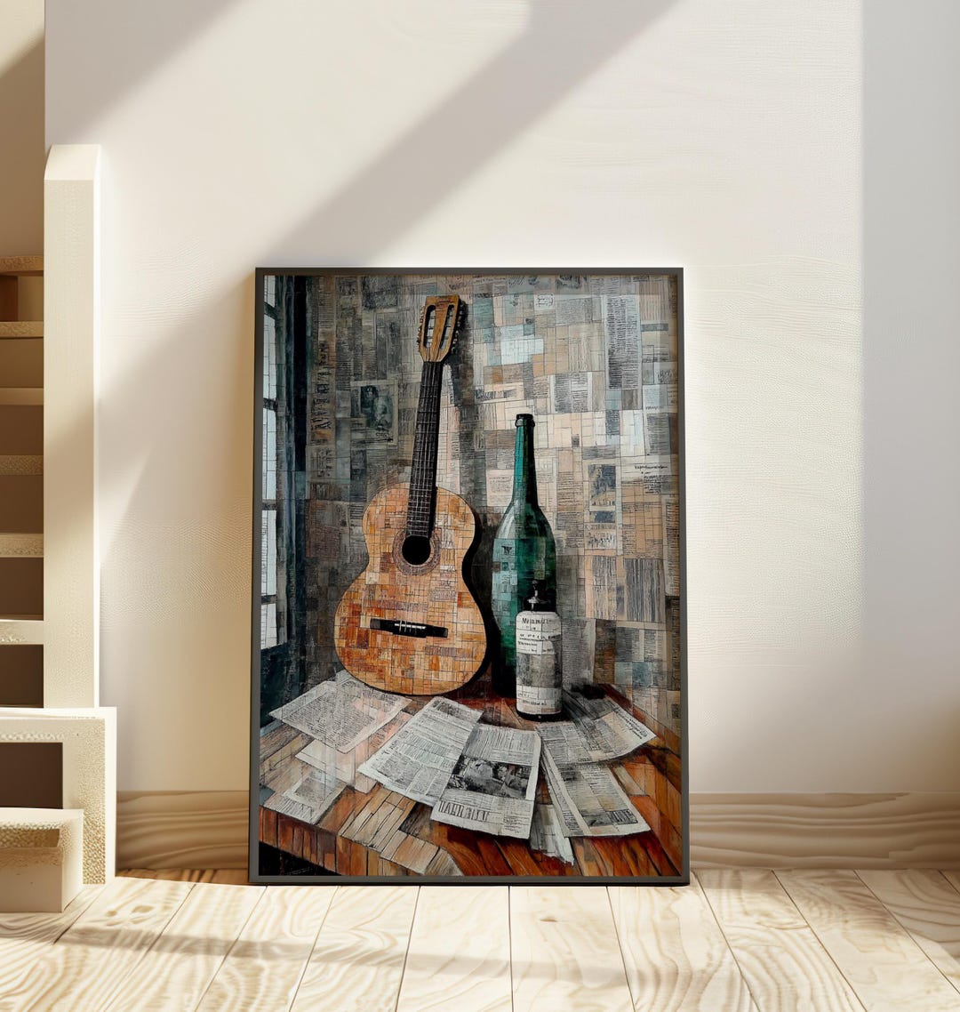 Georges Braque-inspired Cubist Art Poster Cubist Art Print Cubism ...