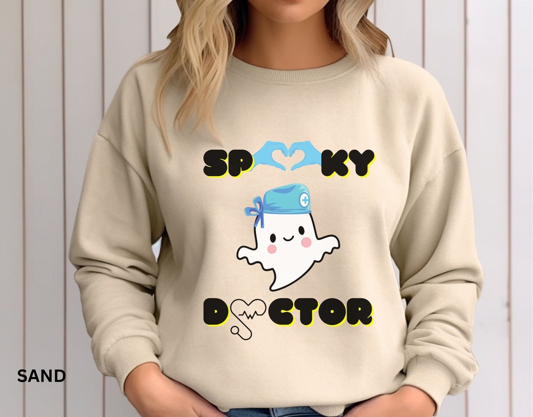 Spooky Doctor Sweatshirt, Halloween Doctor, Doctor Gift Halloween, Cute ...