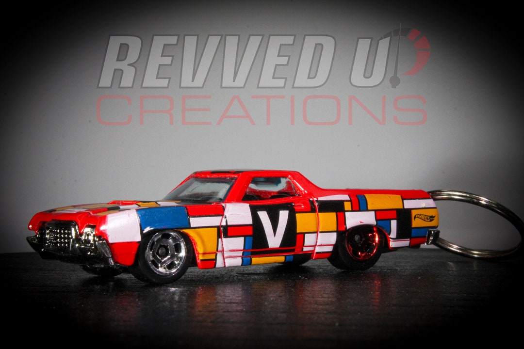 1972 Ford Ranchero Art Car_v_ Hot Wheels Keychain - Etsy