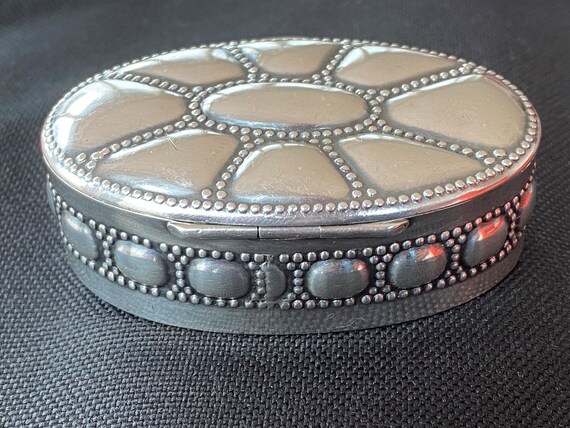 antique 800 silver Art Nouveau pill box, German aroun… - Gem