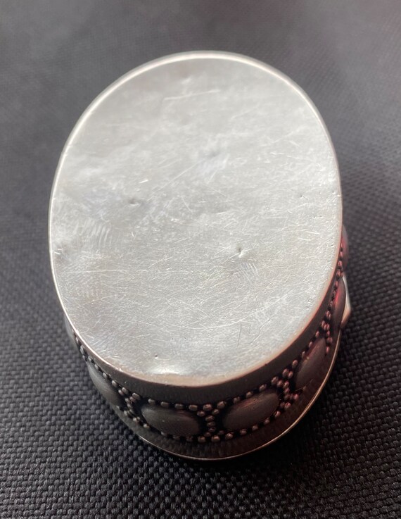 antique 800 silver Art Nouveau pill box, German aroun… - Gem