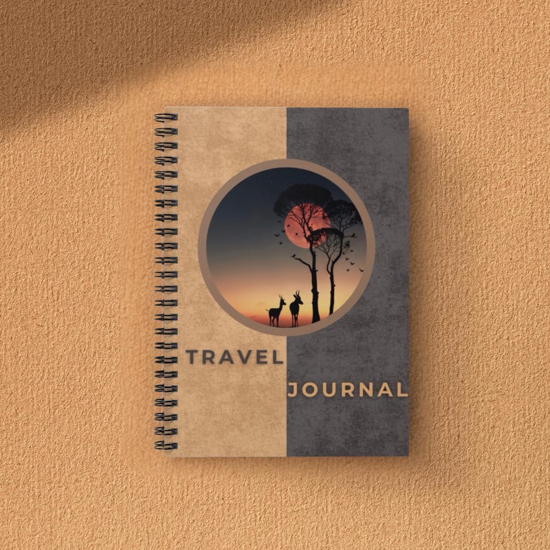 Travel Journal Cover - Etsy
