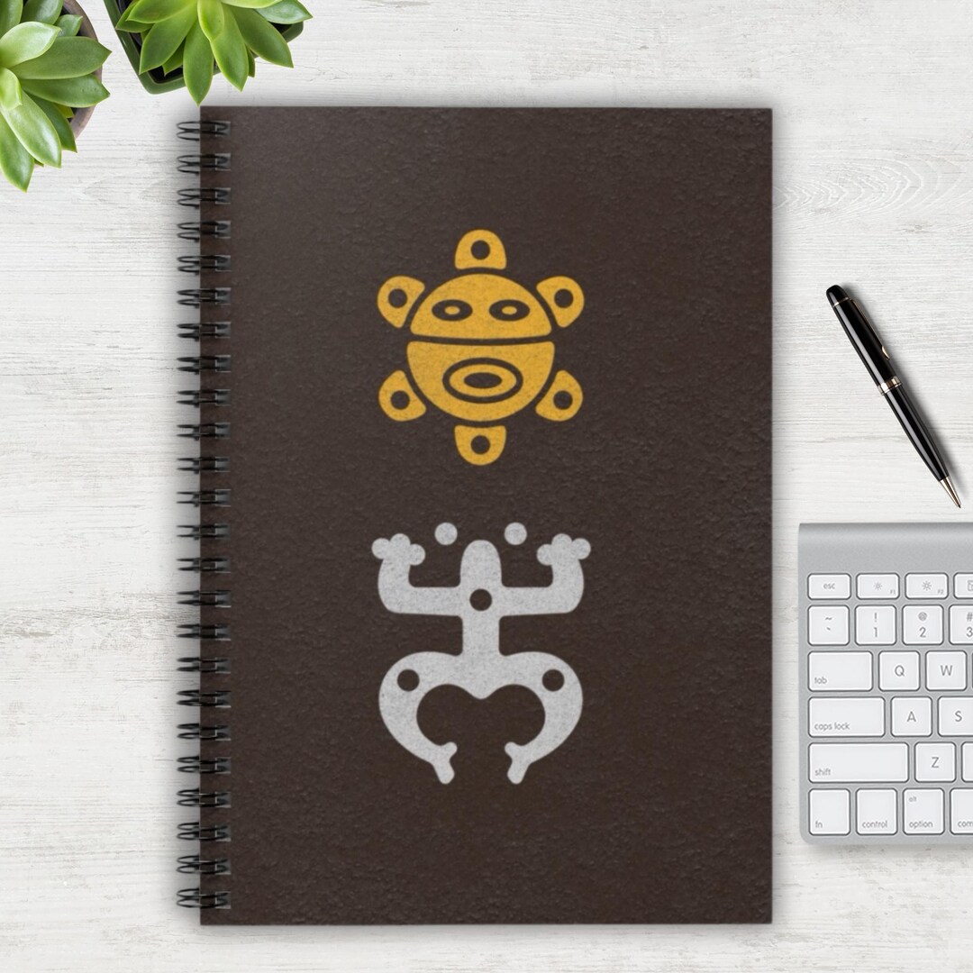 Taino Symbols Notebook | Puerto Rican Indigenous Spiral Journal With ...