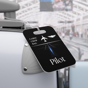 Pilot Luggage Tag Sleek & Professional Travel Accessory for Cabin Crew ...