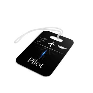 Pilot Luggage Tag Sleek & Professional Travel Accessory for Cabin Crew ...
