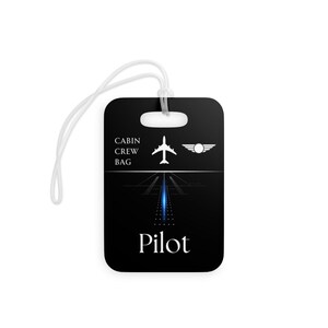 Pilot Luggage Tag Sleek & Professional Travel Accessory for Cabin Crew ...