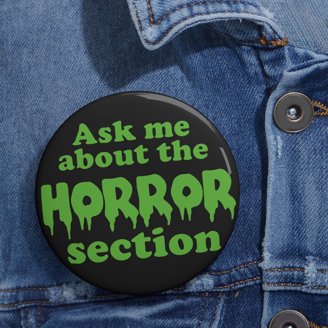 Retro Horror Movie Button: 80s/90s Video Store Pin - Etsy