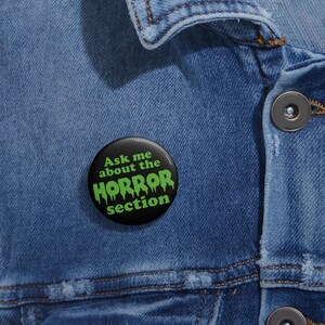 Retro Horror Movie Button: 80s/90s Video Store Pin - Etsy
