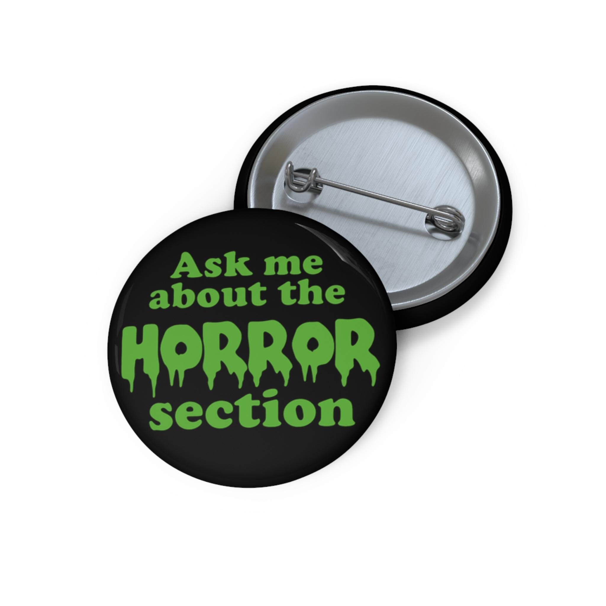 Retro Horror Movie Button: 80s/90s Video Store Pin - Etsy
