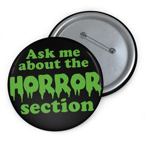 Retro Horror Movie Button: 80s/90s Video Store Pin - Etsy