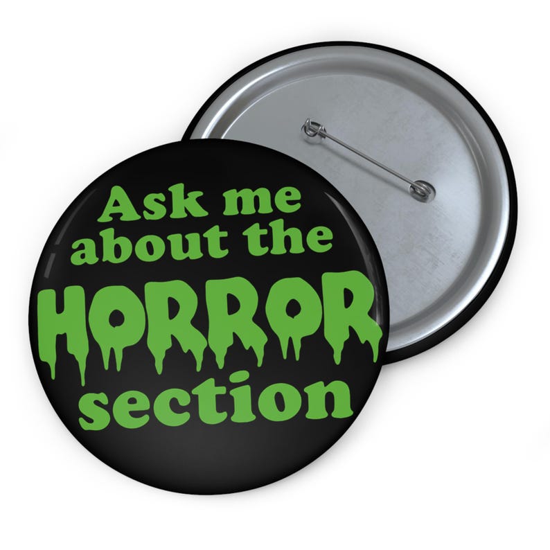 Retro Horror Movie Button: 80s/90s Video Store Pin - Etsy