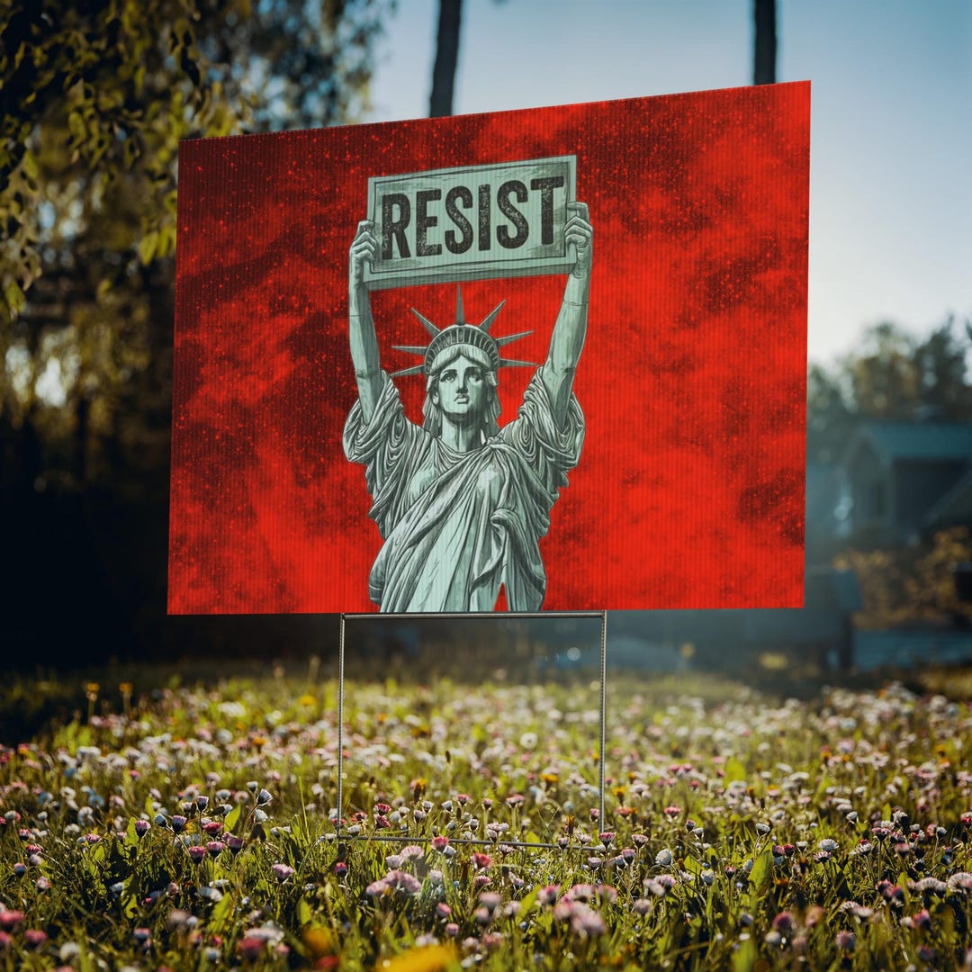 Statue of Liberty Resist Yard Sign | Pro Women Rights Sign | Feminist ...