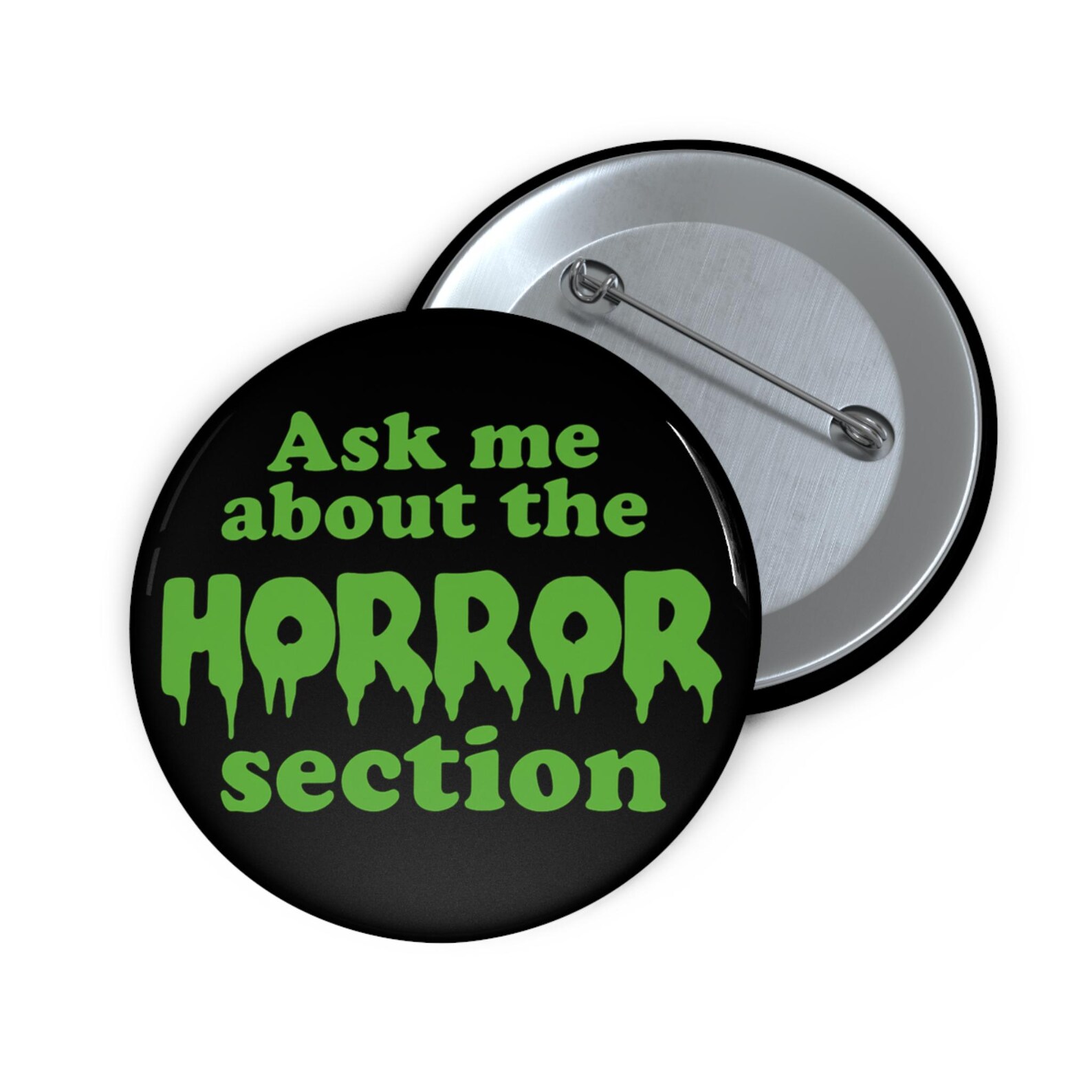 Retro Horror Movie Button: 80s/90s Video Store Pin - Etsy