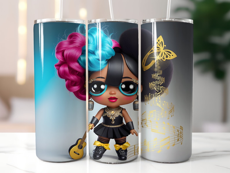 Baby Doll Singer Tumbler Wrap: 20oz Skinny Sublimation Design (PNG) - Etsy
