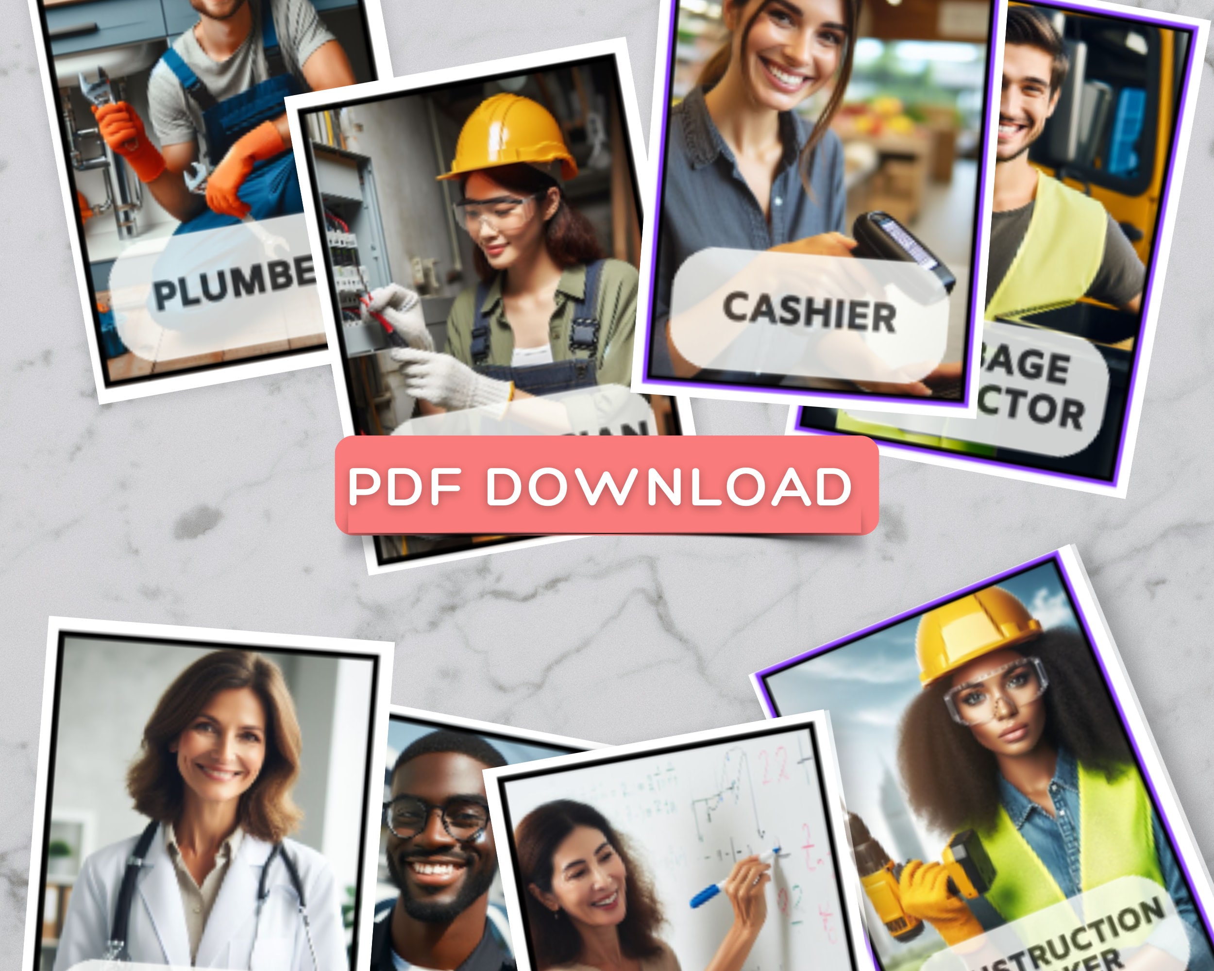 Community Helper Flashcards: Real Photo Cards for Toddlers (digital ...