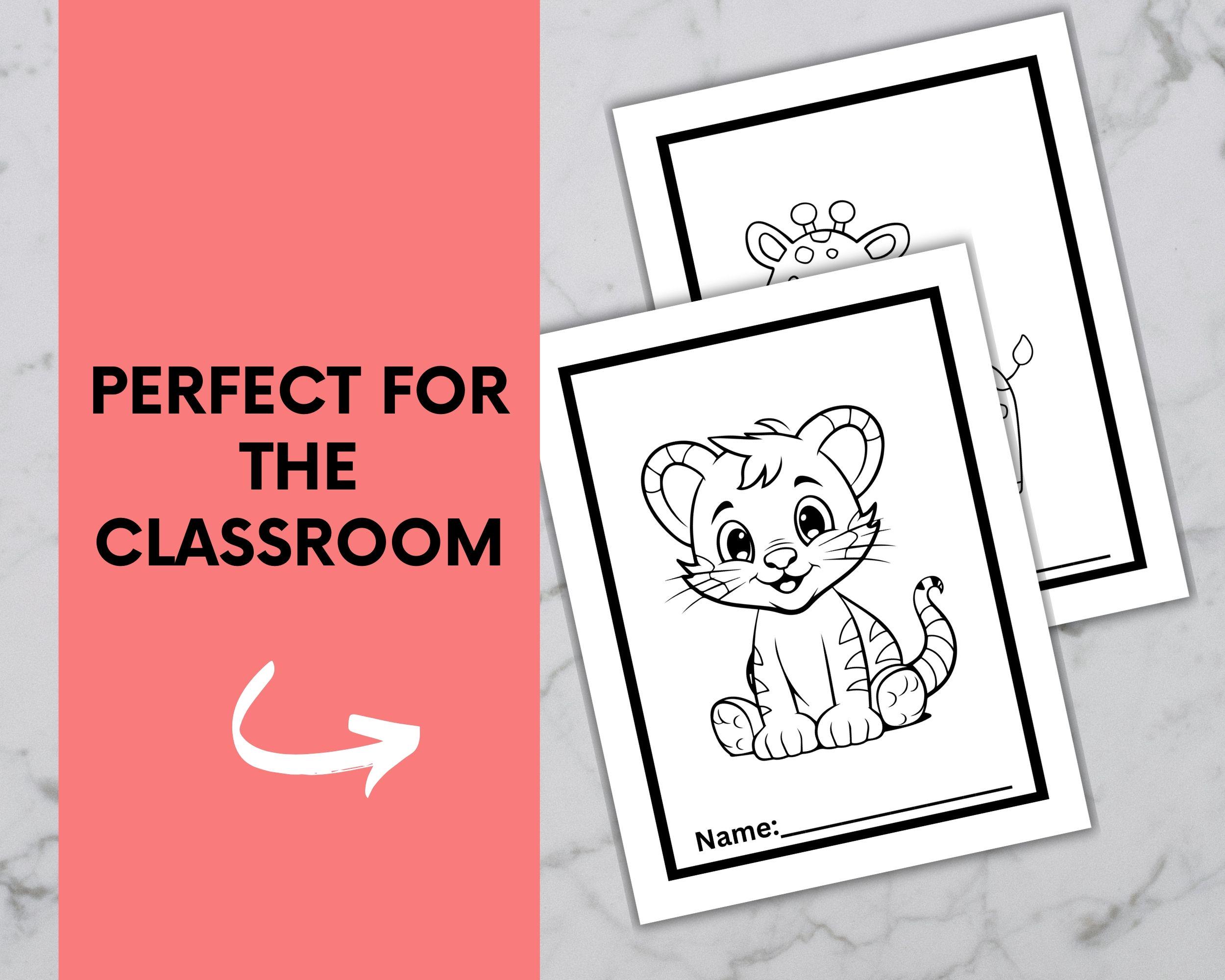 Zoo Animals Coloring Pages: 30 Printable Sheets for Toddlers (PDF ...