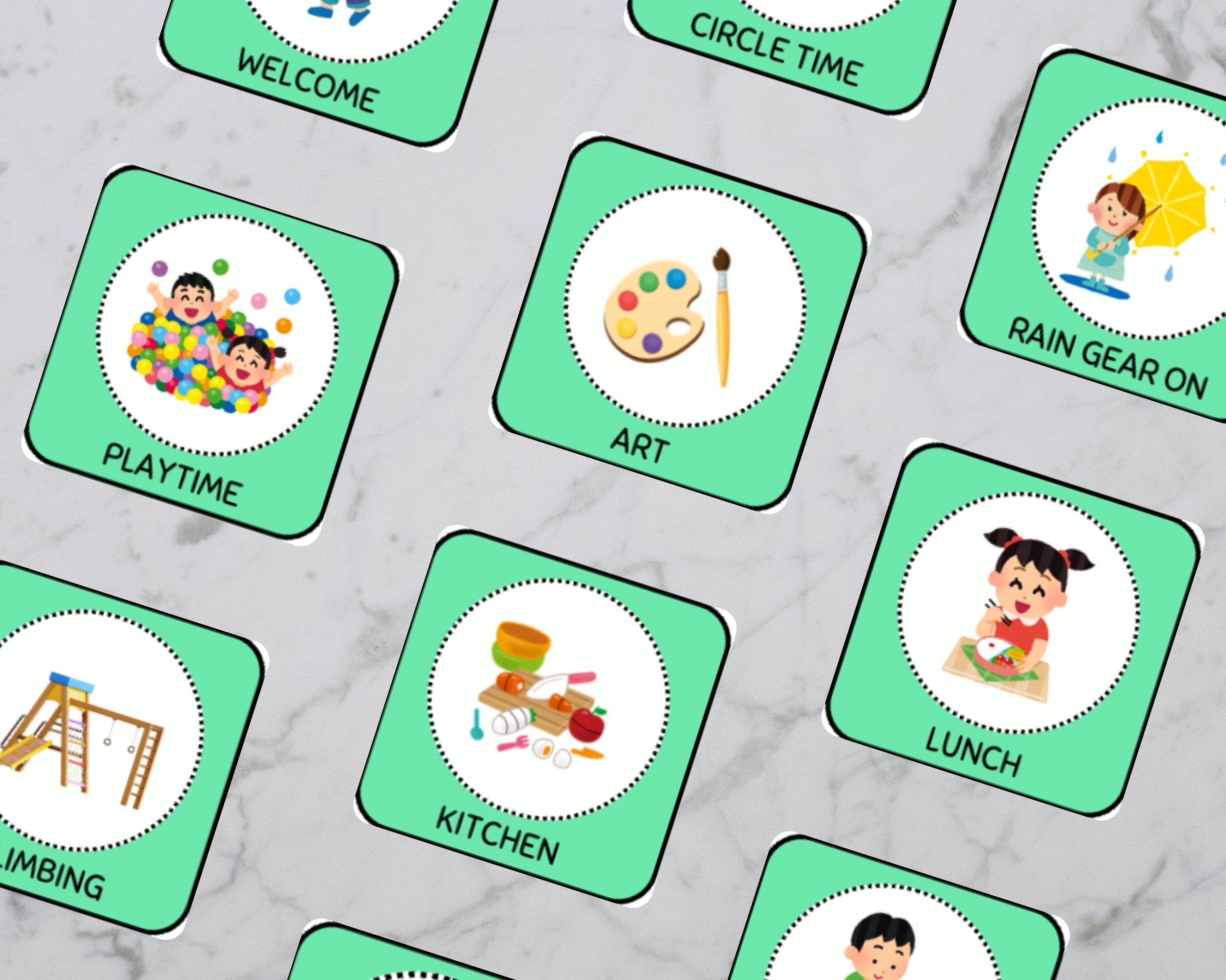 Classroom Routine Cards - Daycare / Preschool / Kindergarten / ASD, Non ...