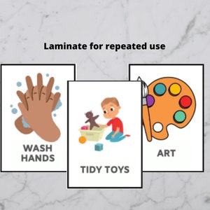 Classroom Routine Cards Daycare / Preschool / Kindergarten / Autism ...