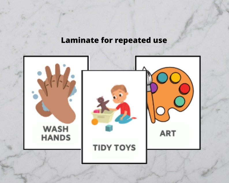 Classroom Routine Cards Daycare / Preschool / Kindergarten / Autism ...