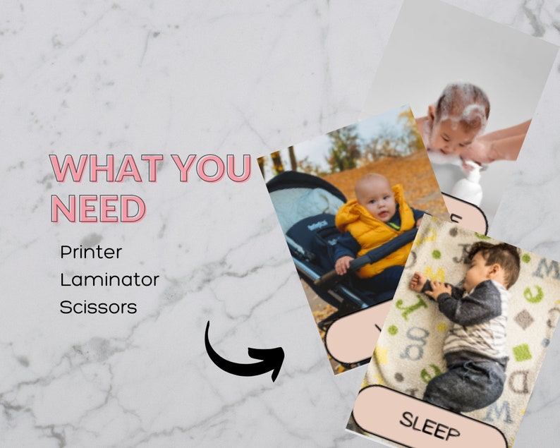 Toddler Routine Cards: 20 Daily Activity Photo Cards (digital Download ...