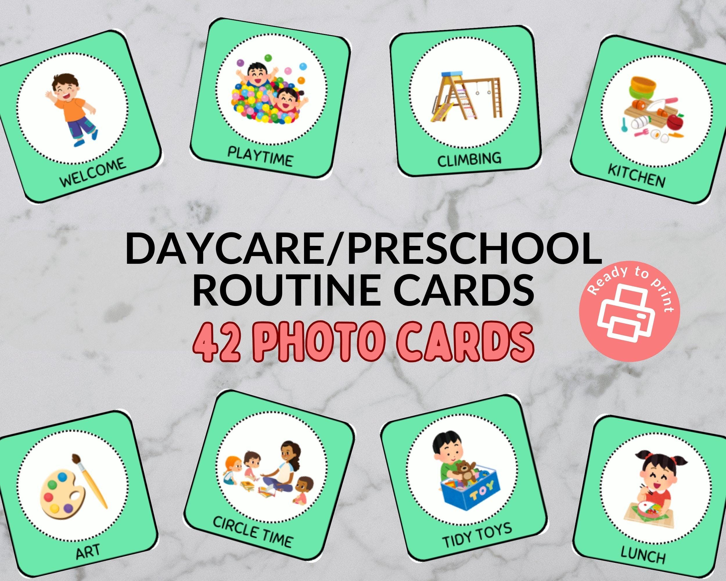 Classroom Routine Cards - Daycare / Preschool / Kindergarten / ASD, Non ...