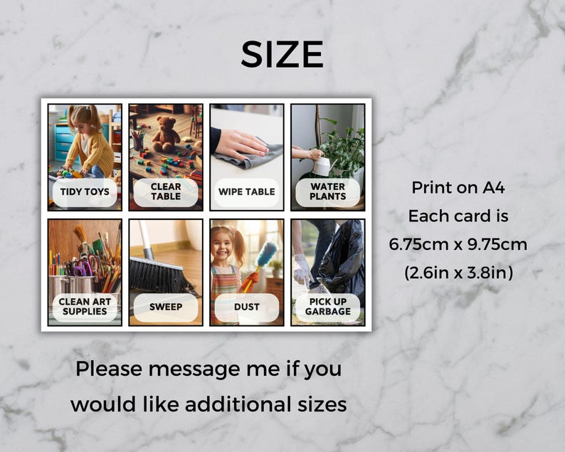 EDITABLE - Classroom Chore Cards - Real Picture Cards - Preschool ...