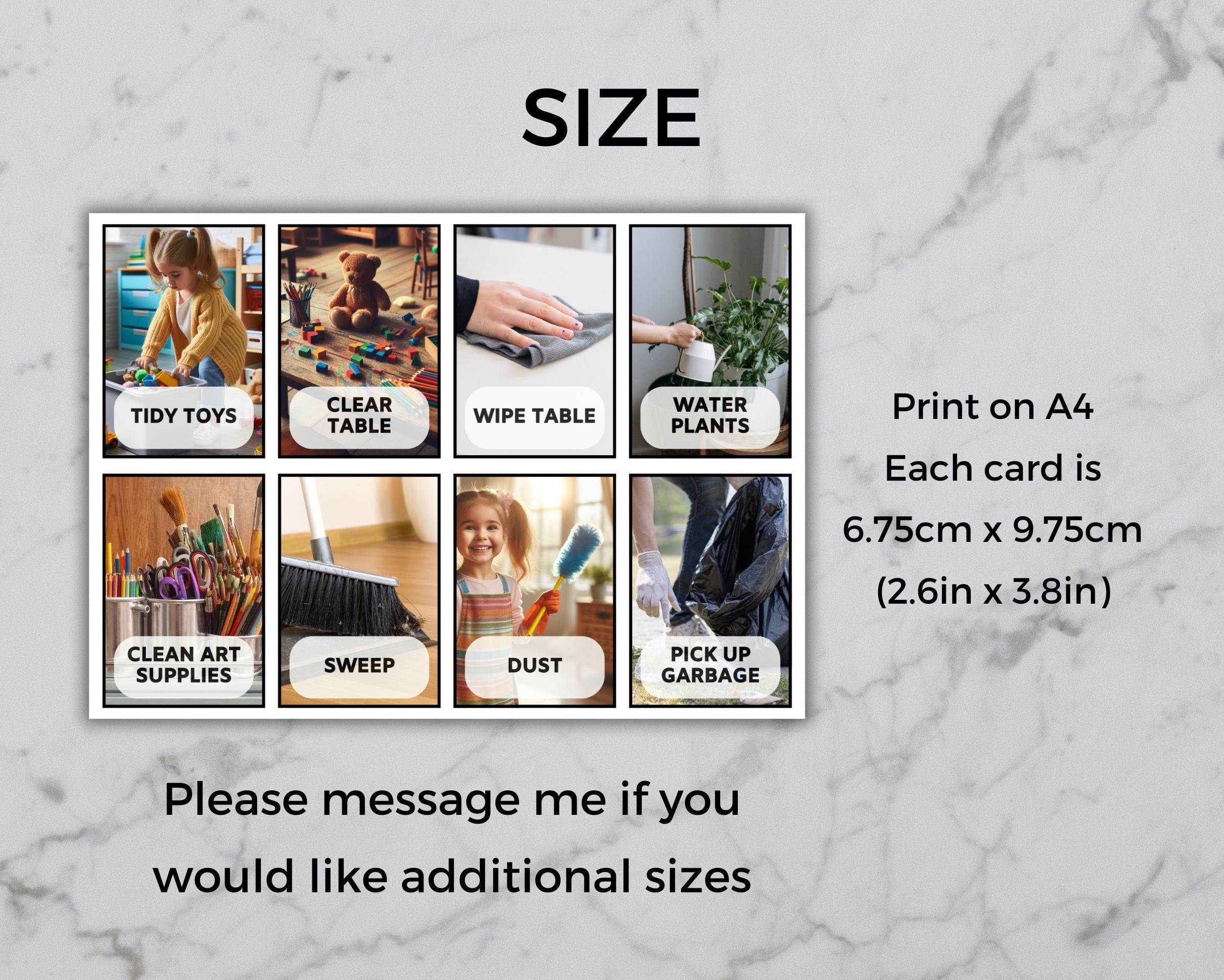 EDITABLE - Classroom Chore Cards - Real Picture Cards - Preschool ...