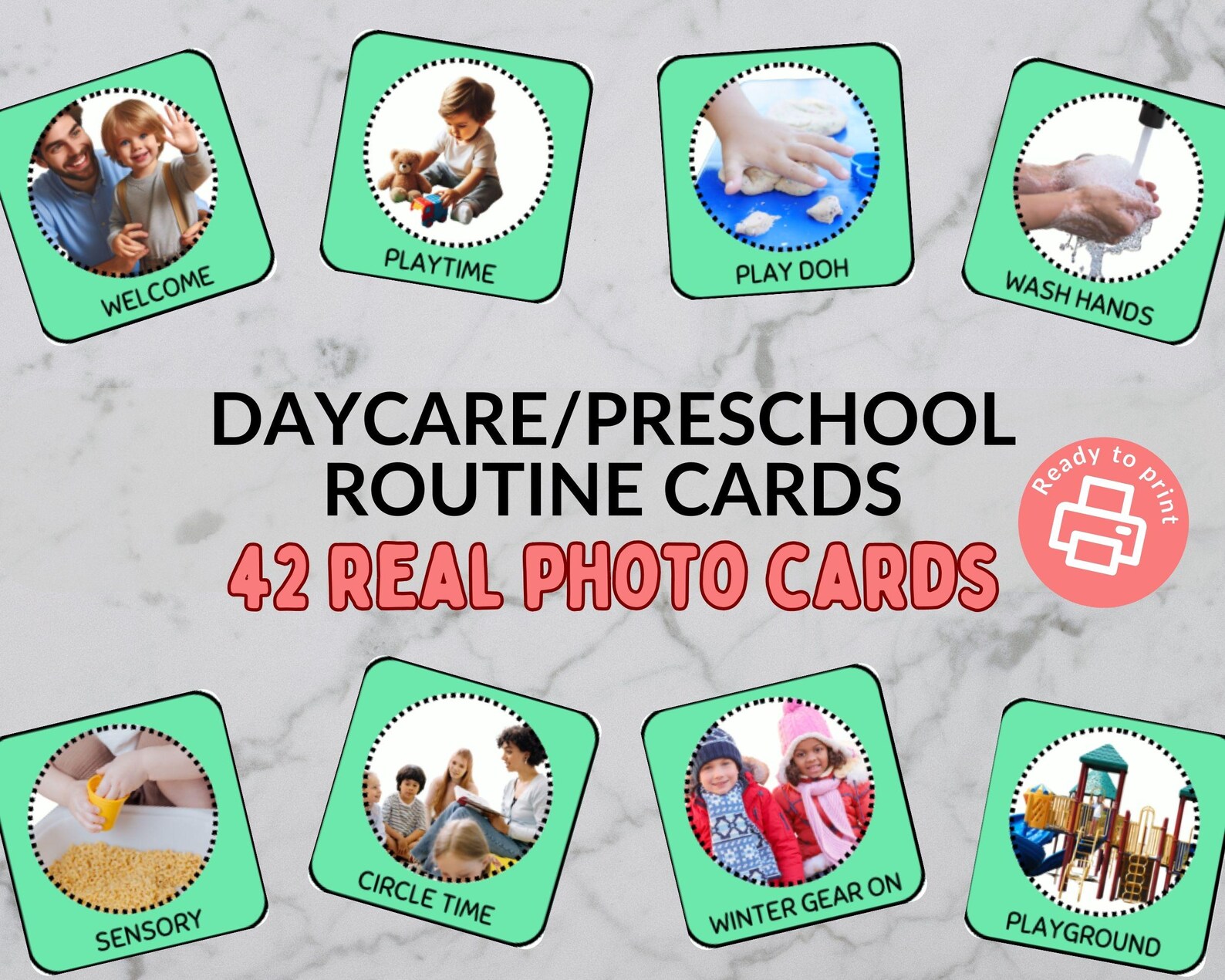 Classroom Routine Cards - Daycare / Preschool / Kindergarten ...