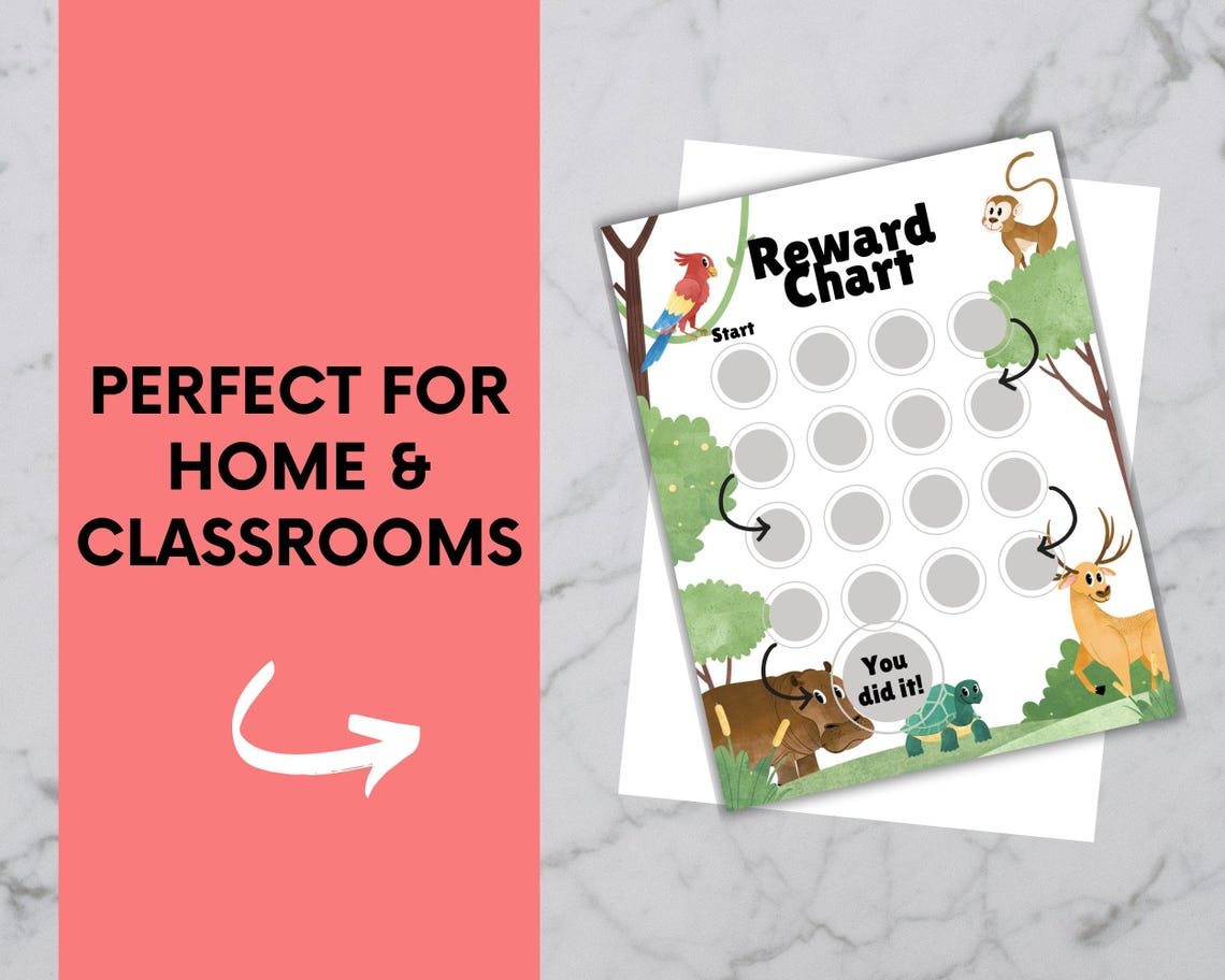 Reward Chart Potty Training Sticker Chart Encourage Good Behaviours for ...