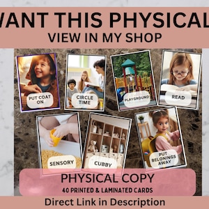 Classroom Routine Cards - Daycare / Preschool / Kindergarten ...