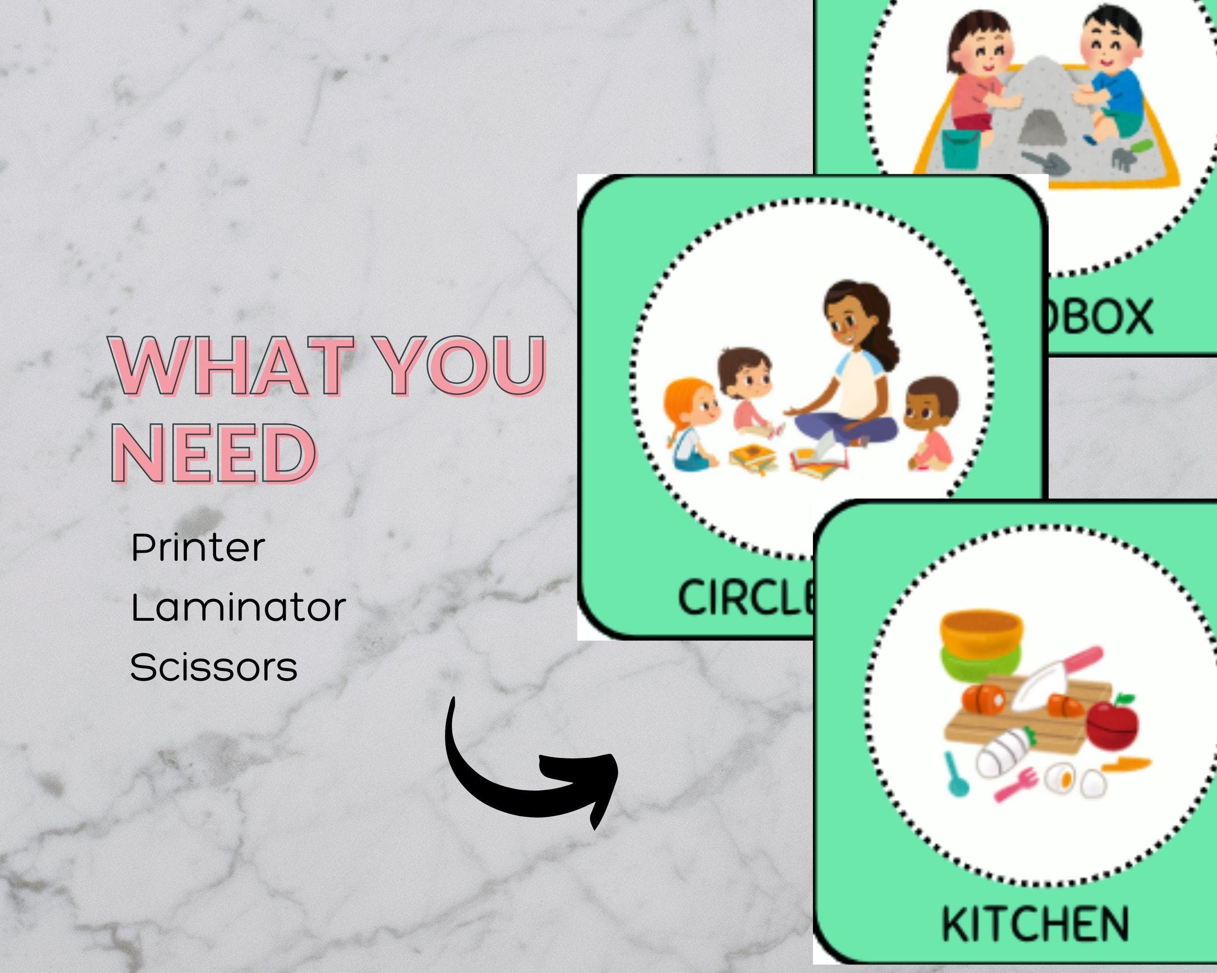 Classroom Routine Cards - Daycare / Preschool / Kindergarten / ASD, Non ...