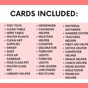 EDITABLE - Classroom Chore Cards - Real Picture Cards - Preschool ...