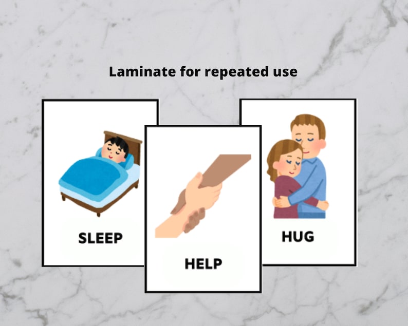 48 Communication Cards: Speech Delay & Autism Visual Supports ...