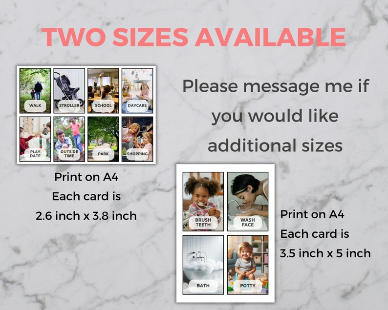 Toddler Routine Cards: 72 Real-life Picture Cards (digital Download ...