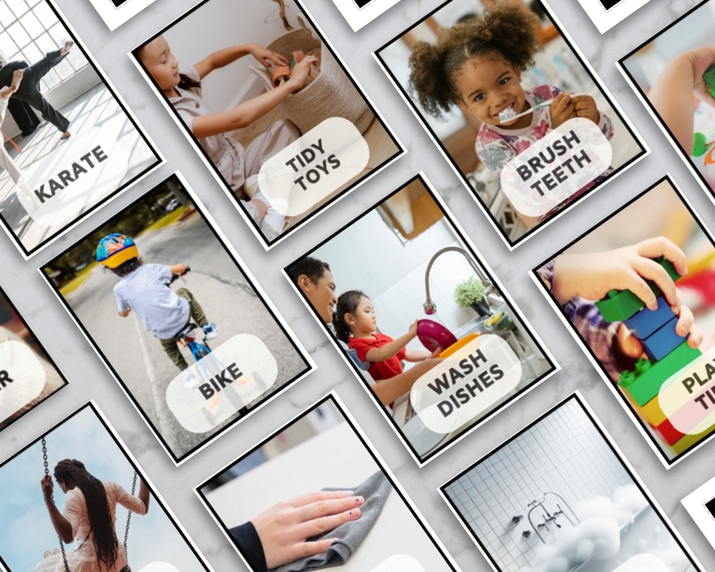 Toddler Routine Cards: 72 Real-life Picture Cards (digital Download) - Etsy