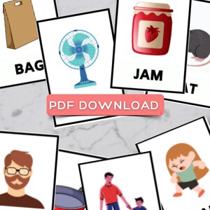 CVC Flashcards With A - 3 Part Cards - Spelling and Reading Activity ...