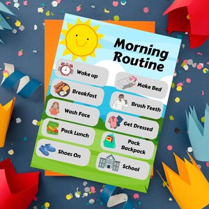 Morning Routine for Children - 24 Activities | Daily Visual Schedule ...