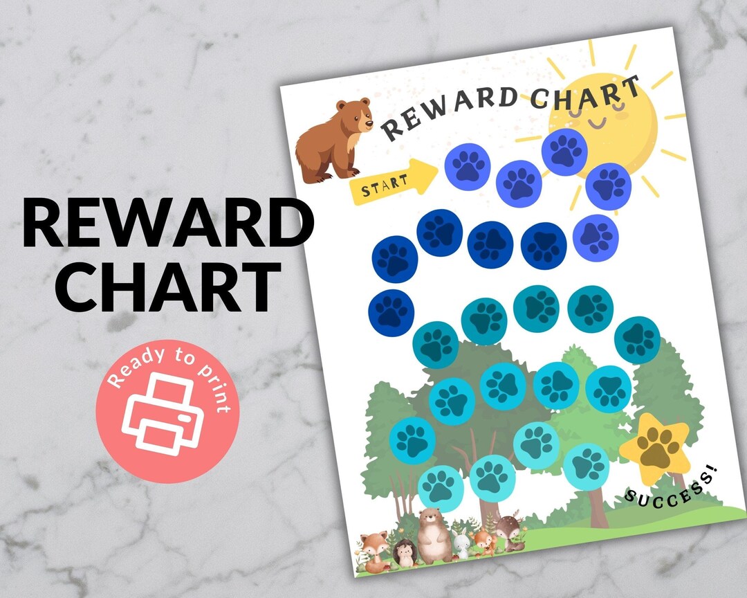 Forest Animal Reward Chart: Kids' Behavior Tracker (printable) - Etsy