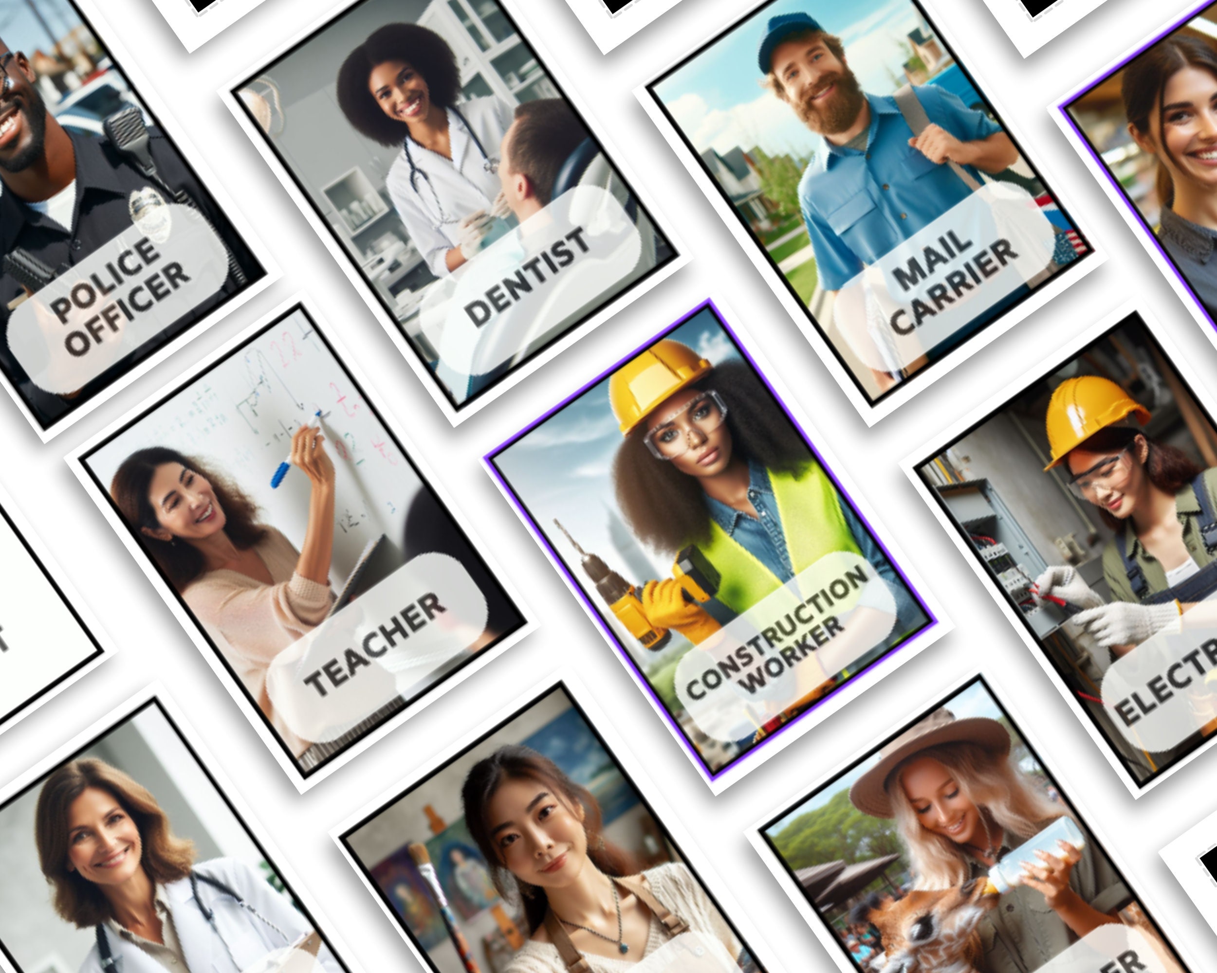 Community Helper Flashcards: Real Photo Cards for Toddlers (digital ...