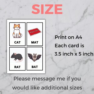 CVC Flashcards With A - 3 Part Cards - Spelling and Reading Activity ...