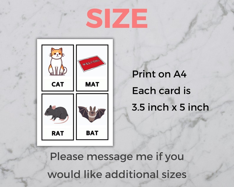 CVC Flashcards With A - 3 Part Cards - Spelling and Reading Activity ...