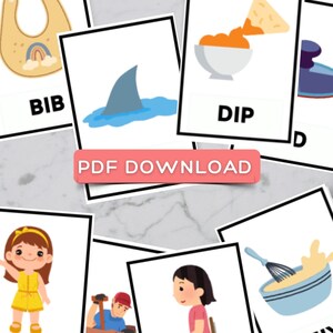 CVC Flashcards With I - 3 Part Cards - Spelling and Reading Activity ...