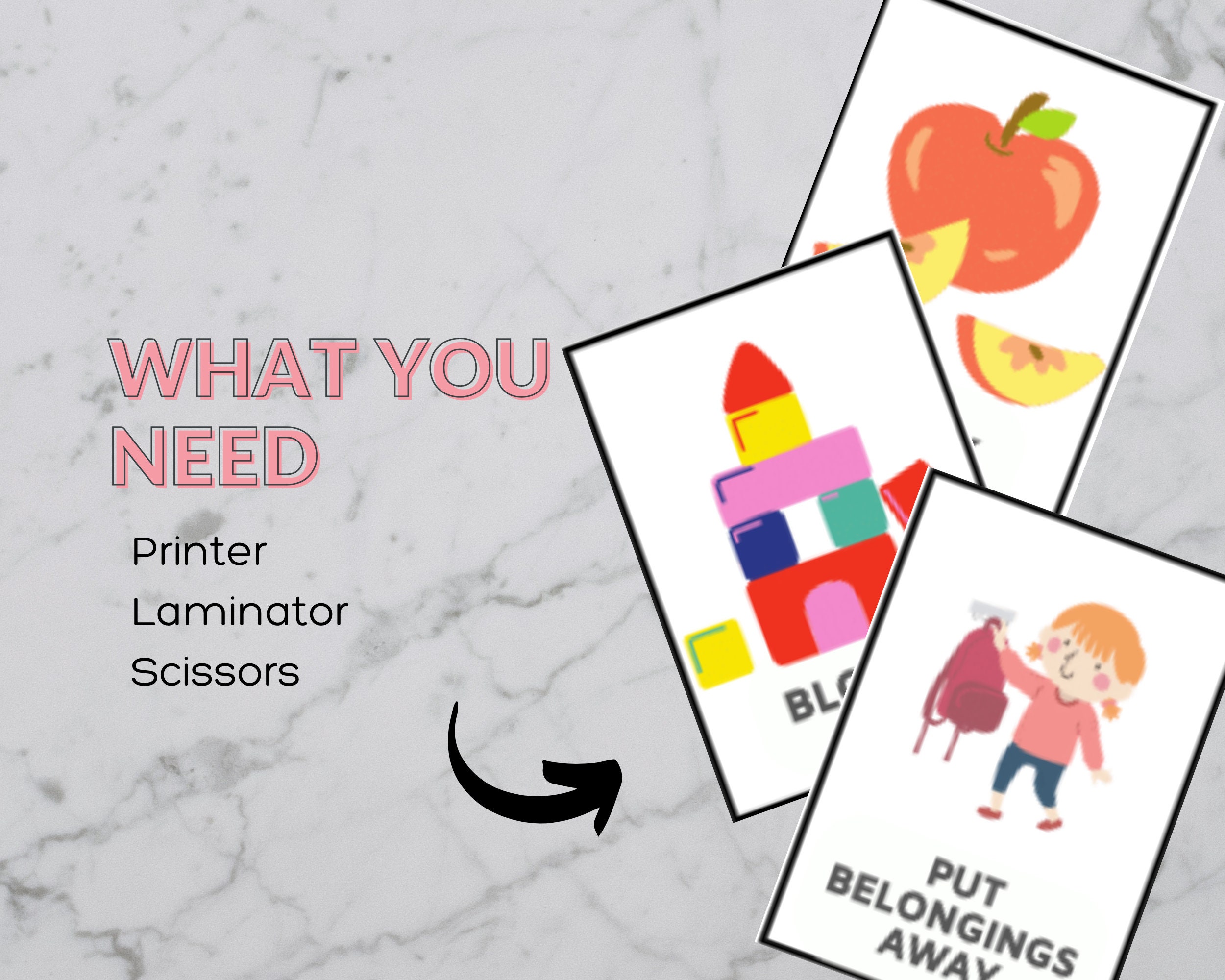 Classroom Routine Cards Daycare / Preschool / Kindergarten / Autism ...