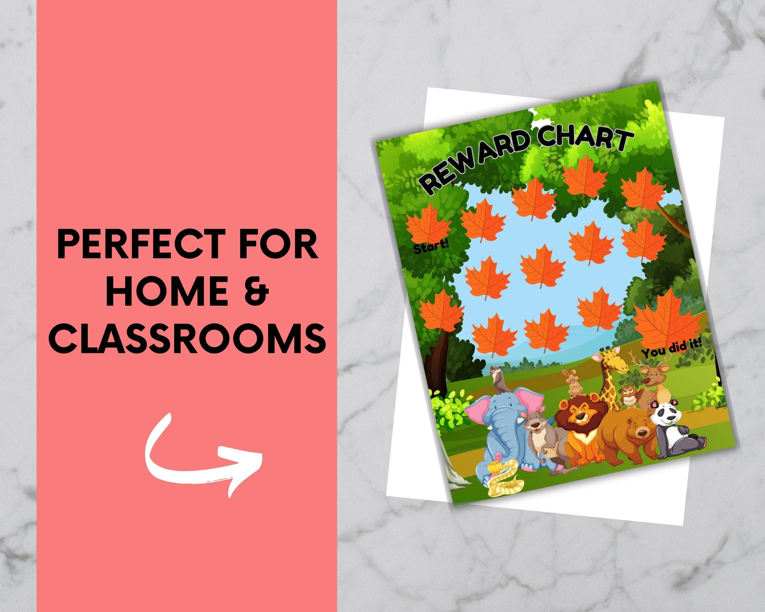 Jungle Animals Reward Chart: Printable Sticker Chart (PDF Download) - Etsy