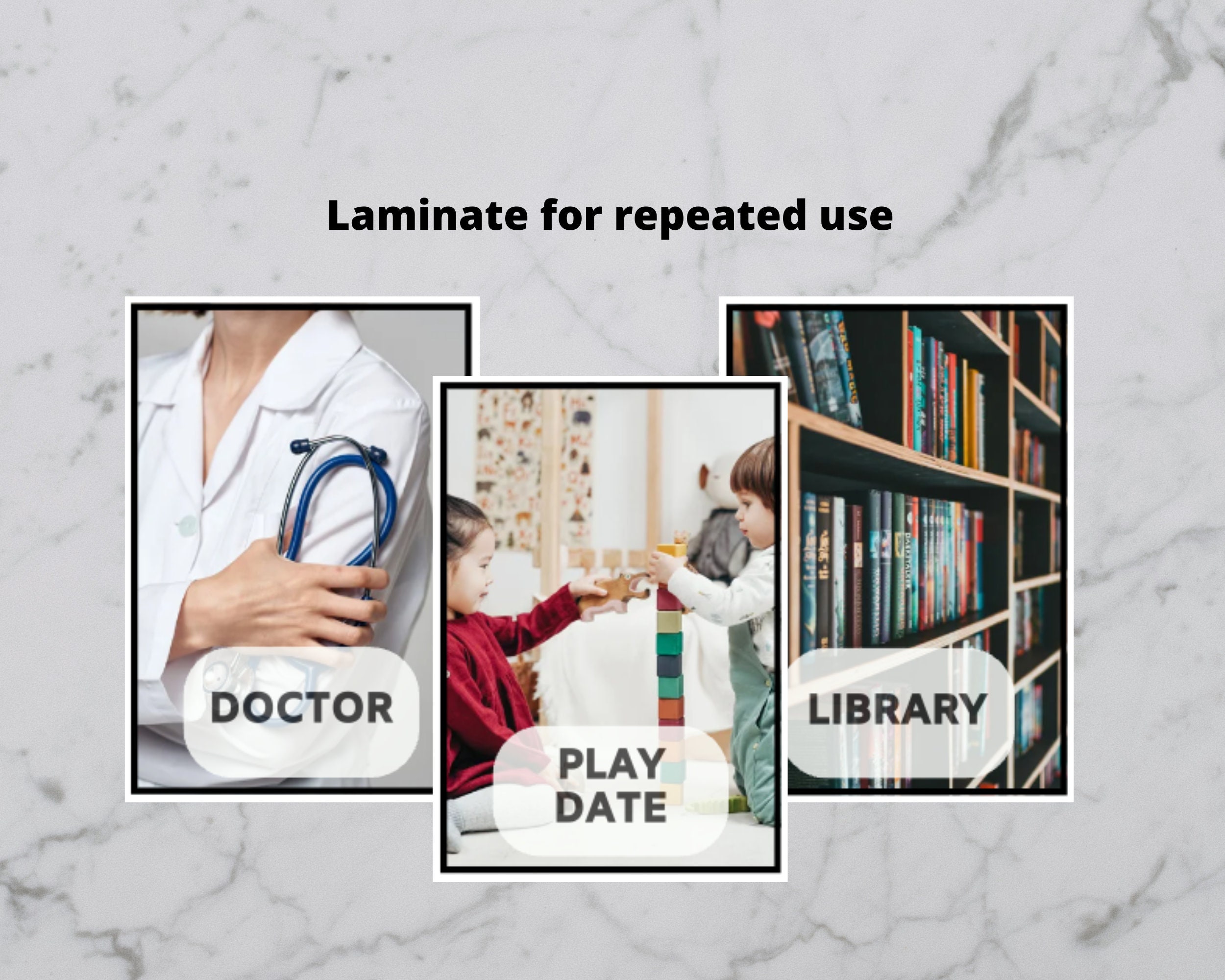 Toddler / Preschool Routine Cards 72 Real-life Picture Cards for Daily ...