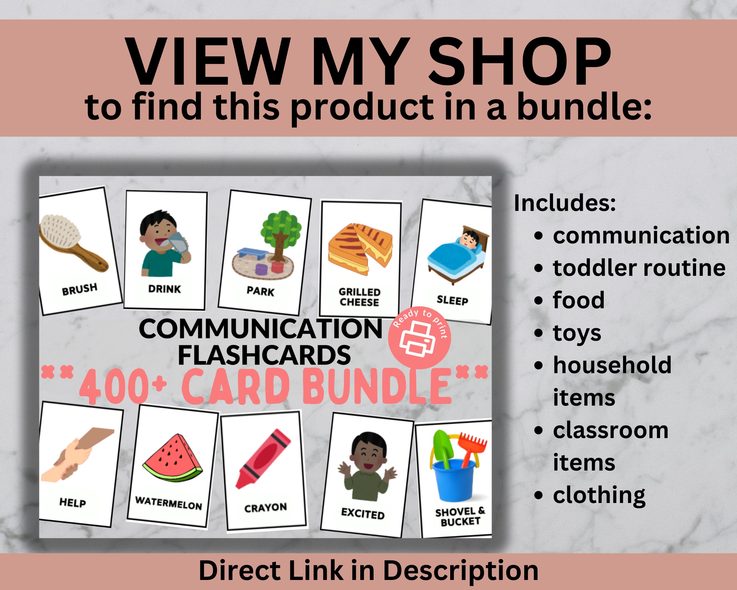 48 Communication Cards: Speech Delay & Autism Visual Supports ...