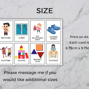 Classroom Routine Cards Daycare / Preschool / Kindergarten / Autism ...